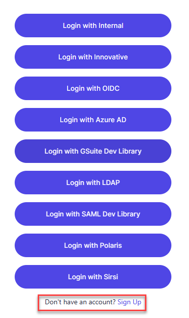 User Sign Up